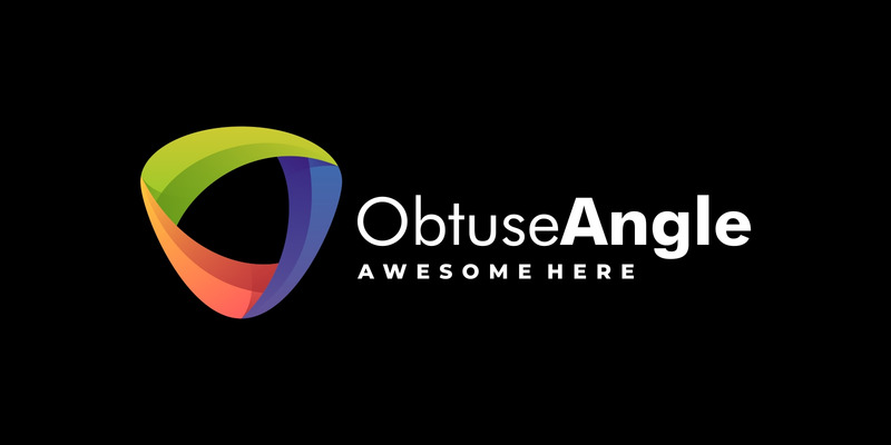 Obtuse Angel Gradient Colorful Logo #229755 - TemplateMonster