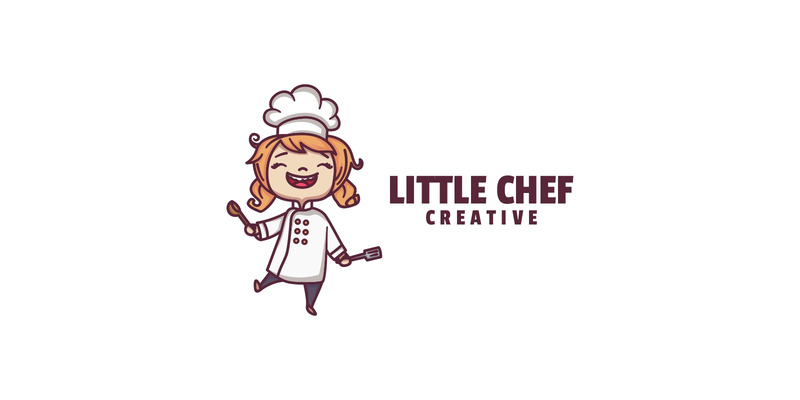 Little Chef Cartoon Logo Style #220150 - TemplateMonster