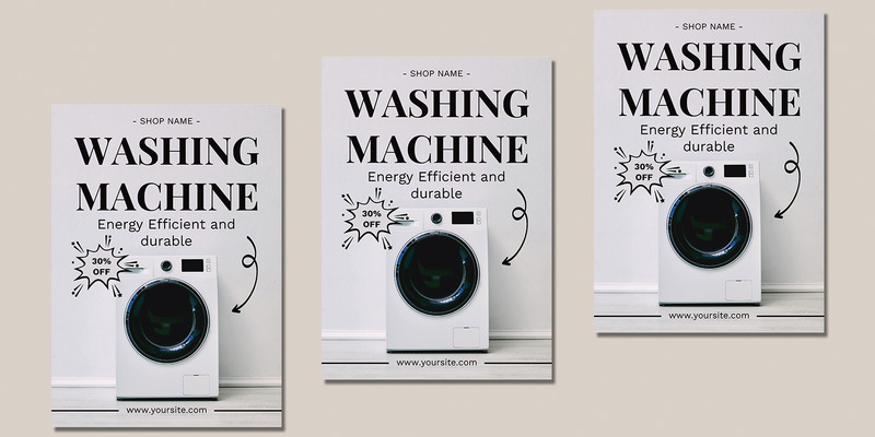 Washing Machine Offers Flyer #309827 - TemplateMonster
