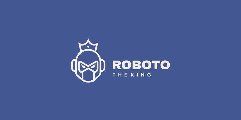Roboto Line Art Logo Style #324903 - TemplateMonster