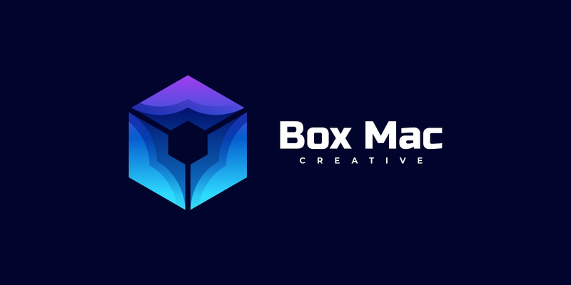 Box Mac Gradient Logo Style #226231 - TemplateMonster