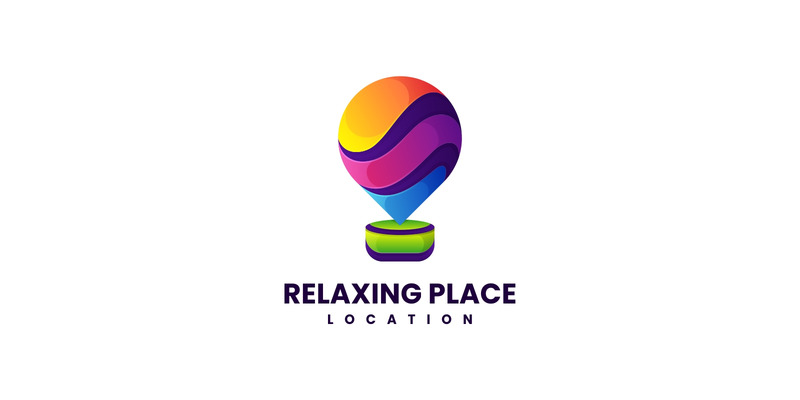 Relaxing Place Gradient Colorful Logo - TemplateMonster