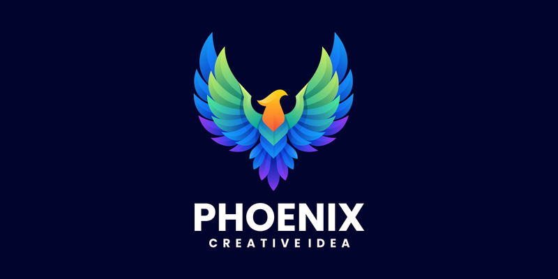 Phoenix Gradient Colorful Logo Vol.4 - TemplateMonster
