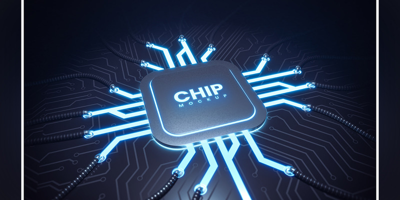 Chip Core Mockup Template #386820 - TemplateMonster