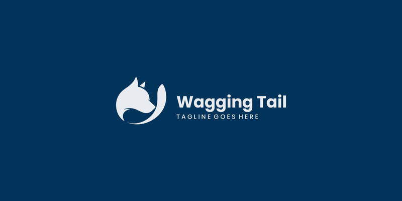 Wagging Tail silhouette Logo #318340 - TemplateMonster