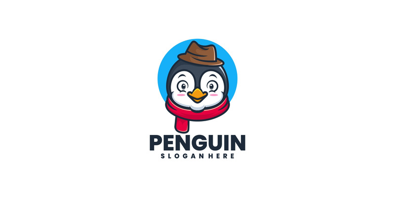 Penguin Cartoon Logo Style 2 #296463 - TemplateMonster