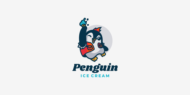 Penguin Cartoon Logo Design #234543 - TemplateMonster
