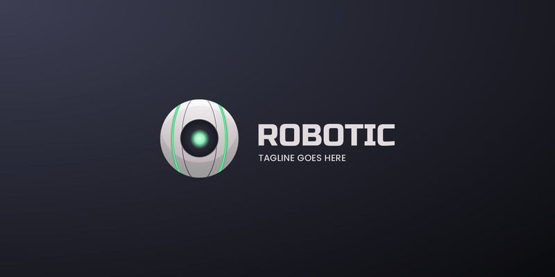 Robotic Gradient Logo Template #327498 - TemplateMonster
