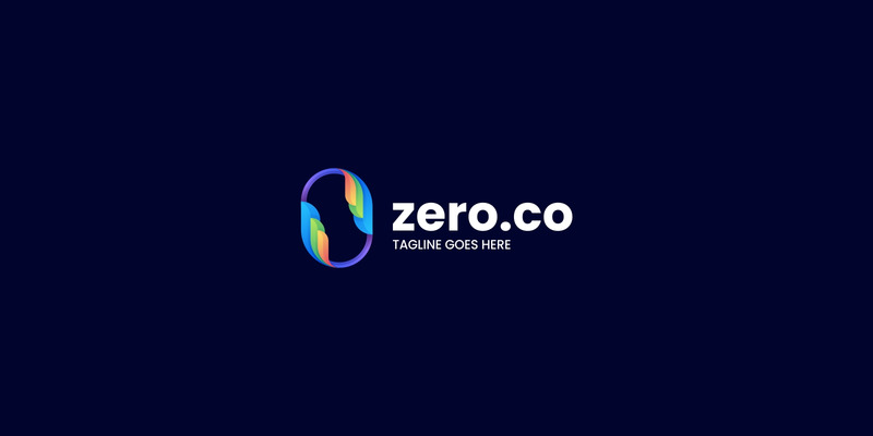 Zero Gradient Colorful Logo #311221 - TemplateMonster