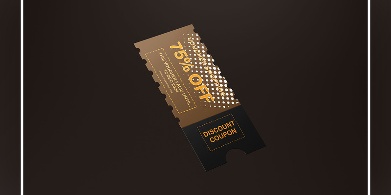 Bundle Voucher Mockup Template 1 #396557 - TemplateMonster