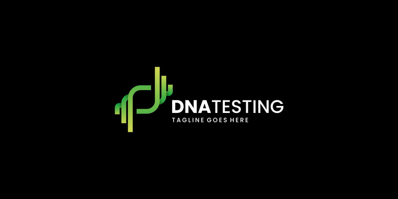 DNA Testing Gradient Logo #246064 - TemplateMonster