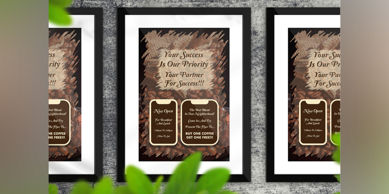 Frame Coffee Flyer Design #274999 - TemplateMonster