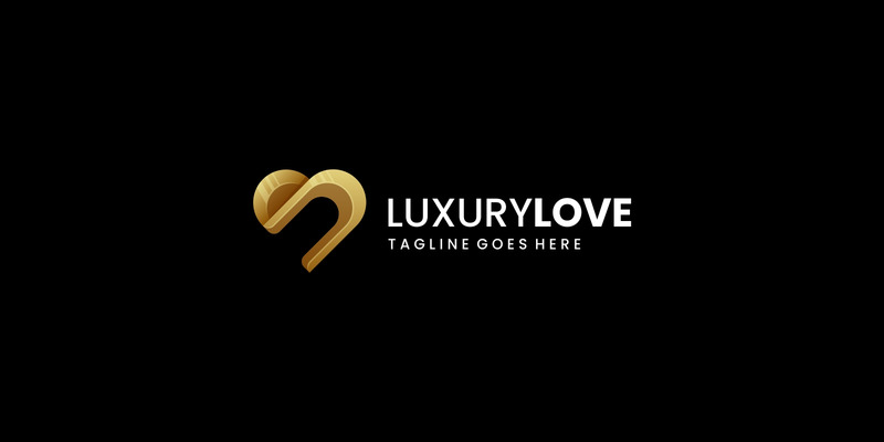 Luxury Love Gradient Logo #275404 - TemplateMonster