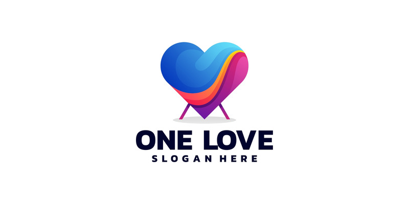 Love Colorful Logo Design #237542 - TemplateMonster