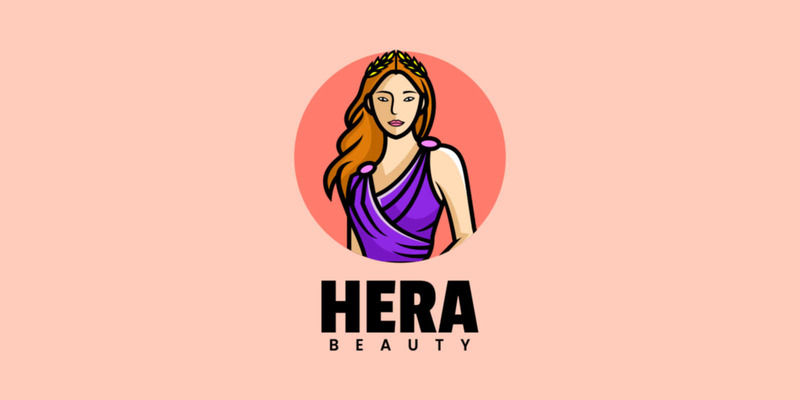 Woman Mascot Cartoon Logo Style #327478 - TemplateMonster