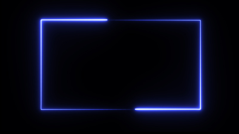 Neon Double Line Webcam Frame Stock Motion Graphic Pack