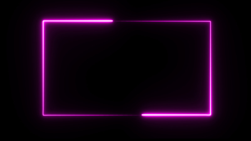Neon Double Line Webcam Frame Stock Motion Graphic Pack
