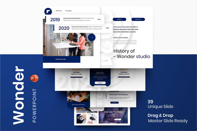 Wonder – Business PowerPoint Template - TemplateMonster