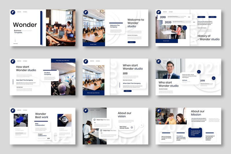 Wonder – Business PowerPoint Template - TemplateMonster