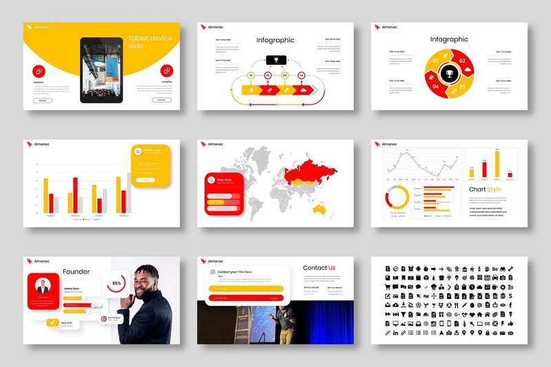 Almanac – Business PowerPoint Template - TemplateMonster