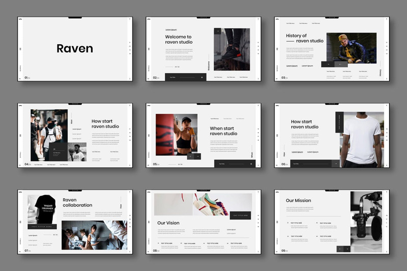 Raven – Business PowerPoint Template - TemplateMonster