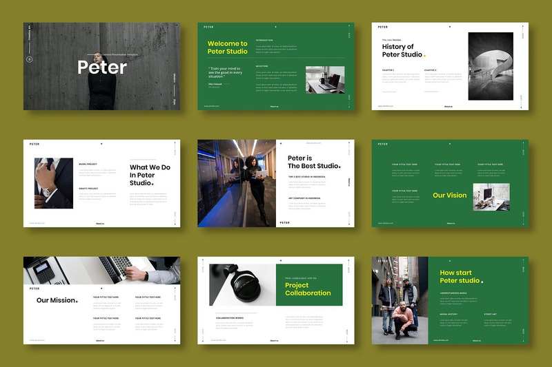 Peter – Business PowerPoint Template - TemplateMonster