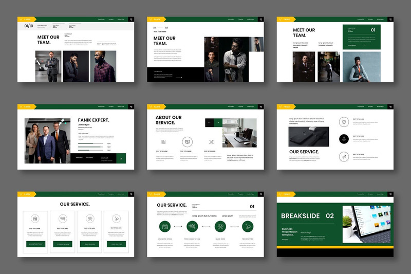 Fanik – Business PowerPoint Template - TemplateMonster