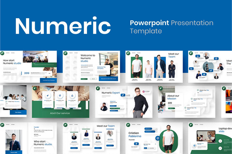Numeric – Business PowerPoint Template - TemplateMonster