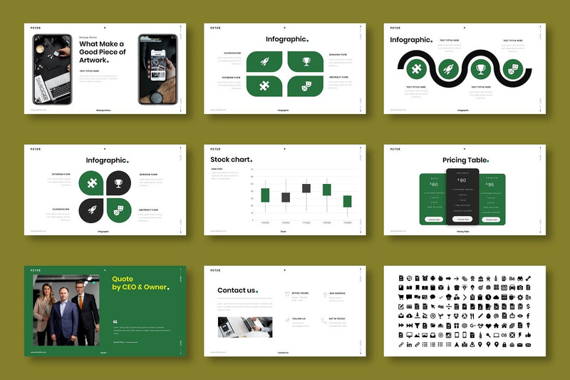 Peter – Business PowerPoint Template - TemplateMonster