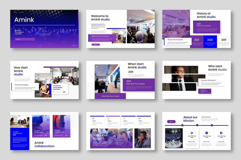 Amink – Business PowerPoint Template - TemplateMonster