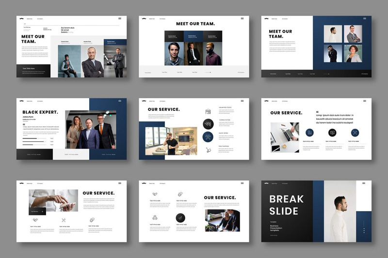 Black – Business PowerPoint Template - TemplateMonster