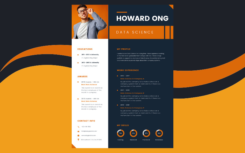 Customizable Modern Professional Resume Template