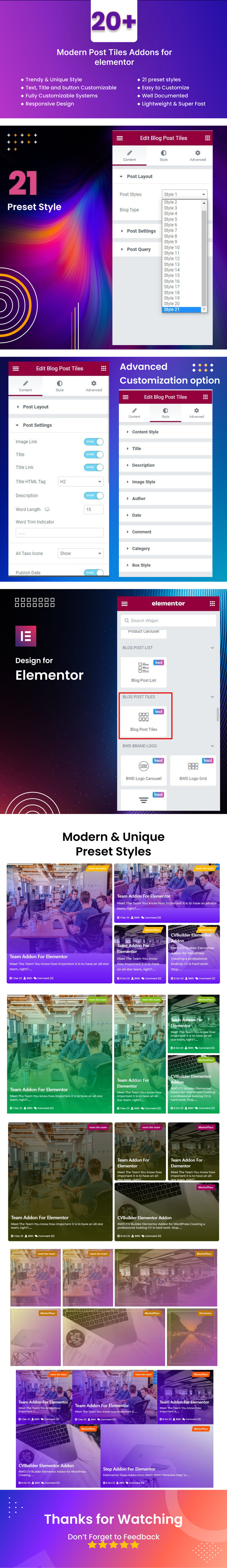 Blog Post Tiles WordPress Plugin For Elementor
