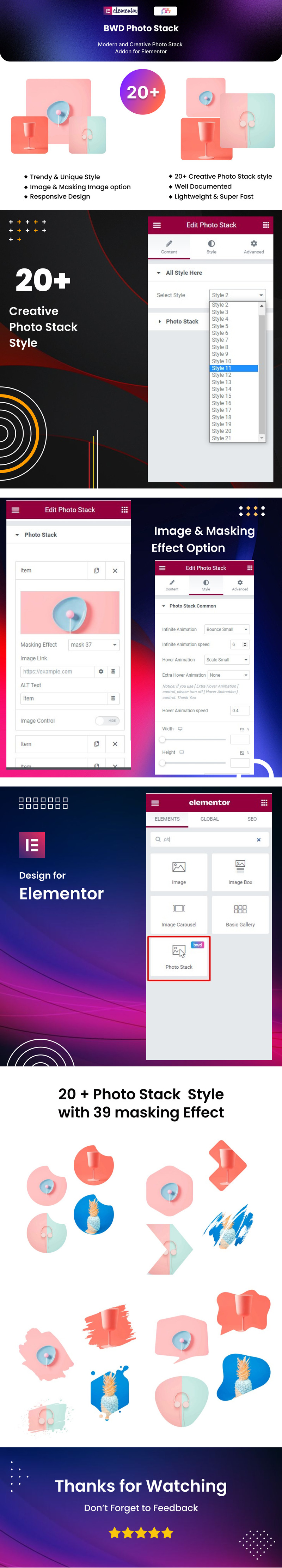 Photo Stack WordPress Plugin For Elementor - TemplateMonster