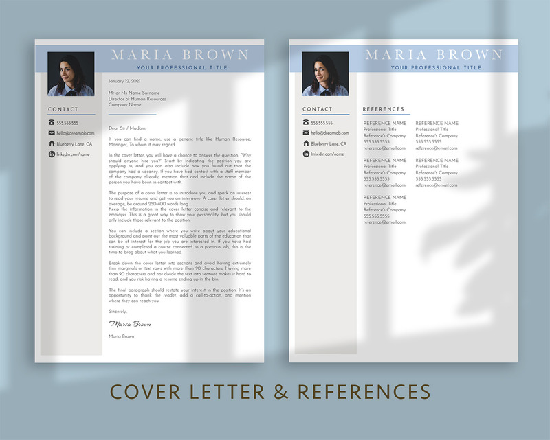 Maria Brown Resume Template for WORDS and PAGES