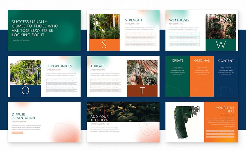 Diffuse Powerpoint Presentation Template - TemplateMonster