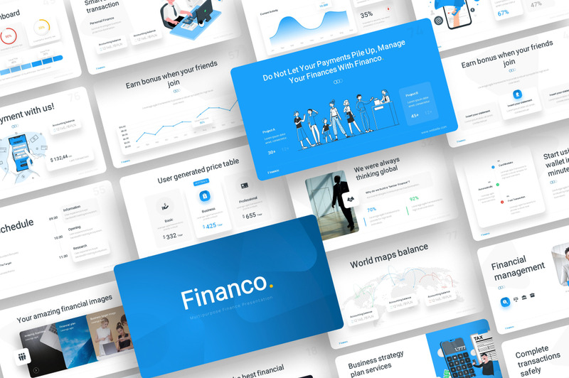Financo Minimalist Finance Google Slides Template