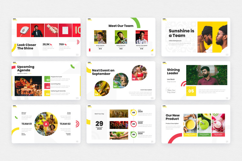 Sunshine - Multipurpose Content Creative PowerPoint Template