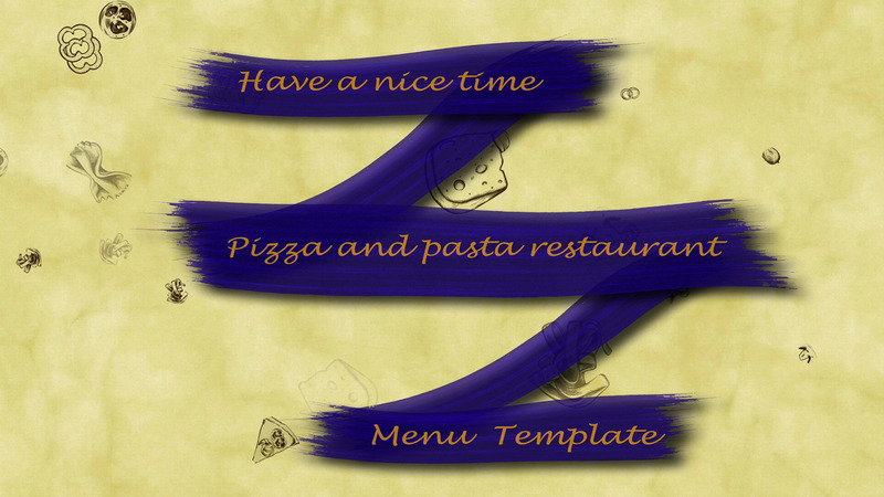 Pizza And Pasta Restaurant Menu Slideshow - After Effects Template