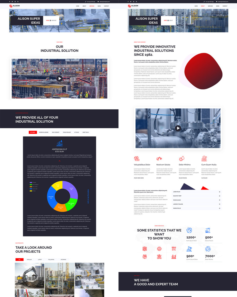 Alison - Industry & Construction & Factory Multipurpose HTML Template