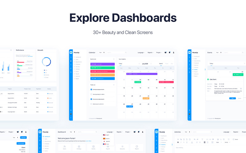 MoveUp - HR Management Admin Template - TemplateMonster