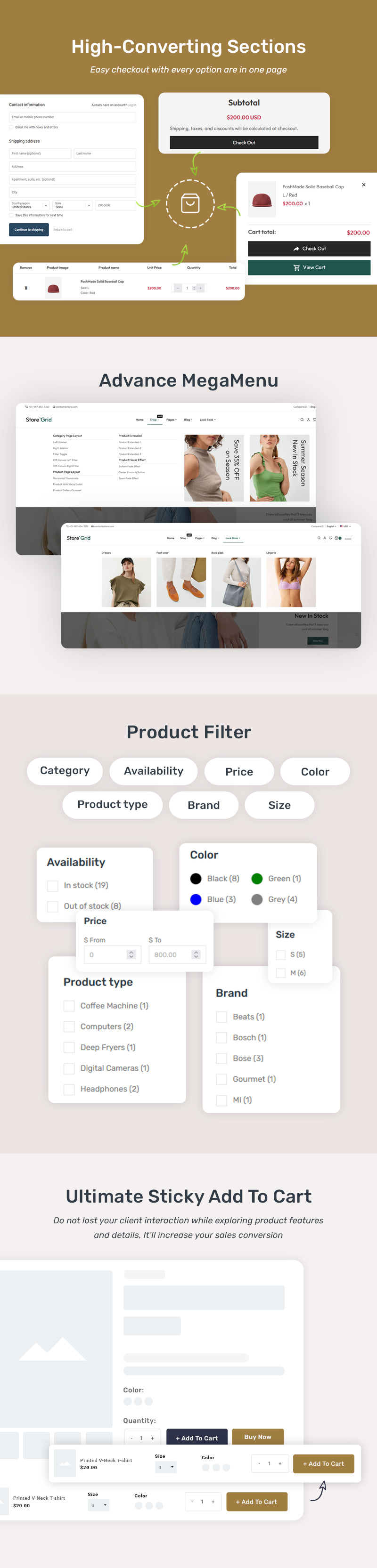 StoreGrid - Moda e acessórios de alto nível Shopify 2.0 Tema multiuso