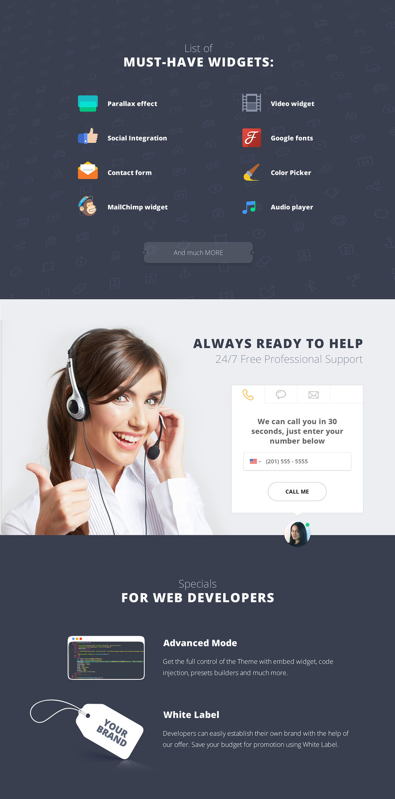 Donation MotoCMS Landing Page Website Design