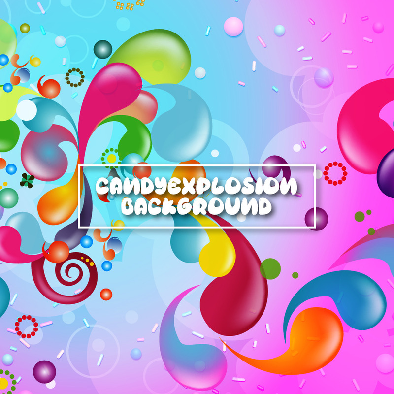 Candy explosion Background - Color Background