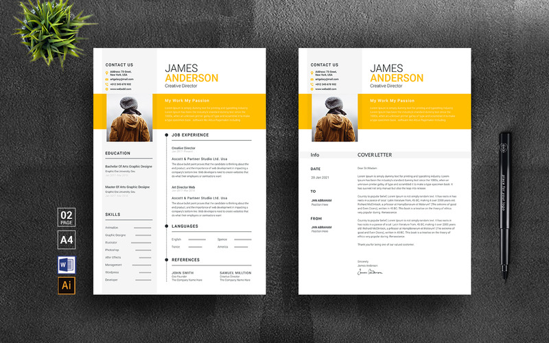Simple Resume Resume Template #186089 - TemplateMonster