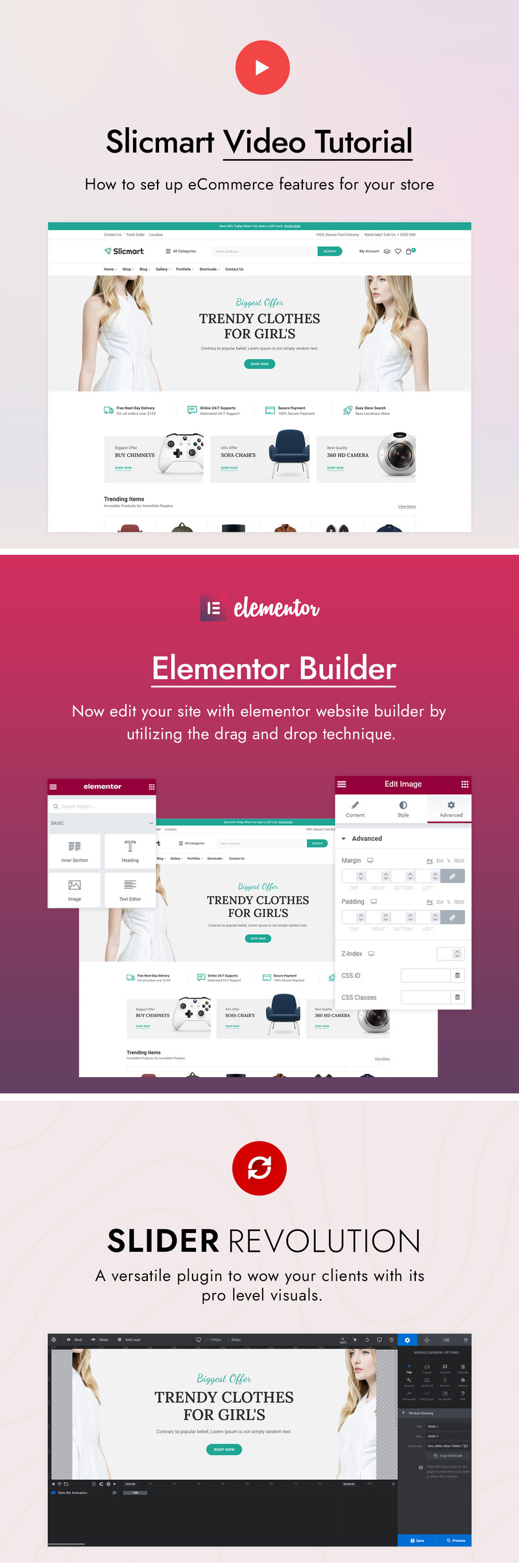 Slicmart - Elementor Multipurpose WooCommerce Theme