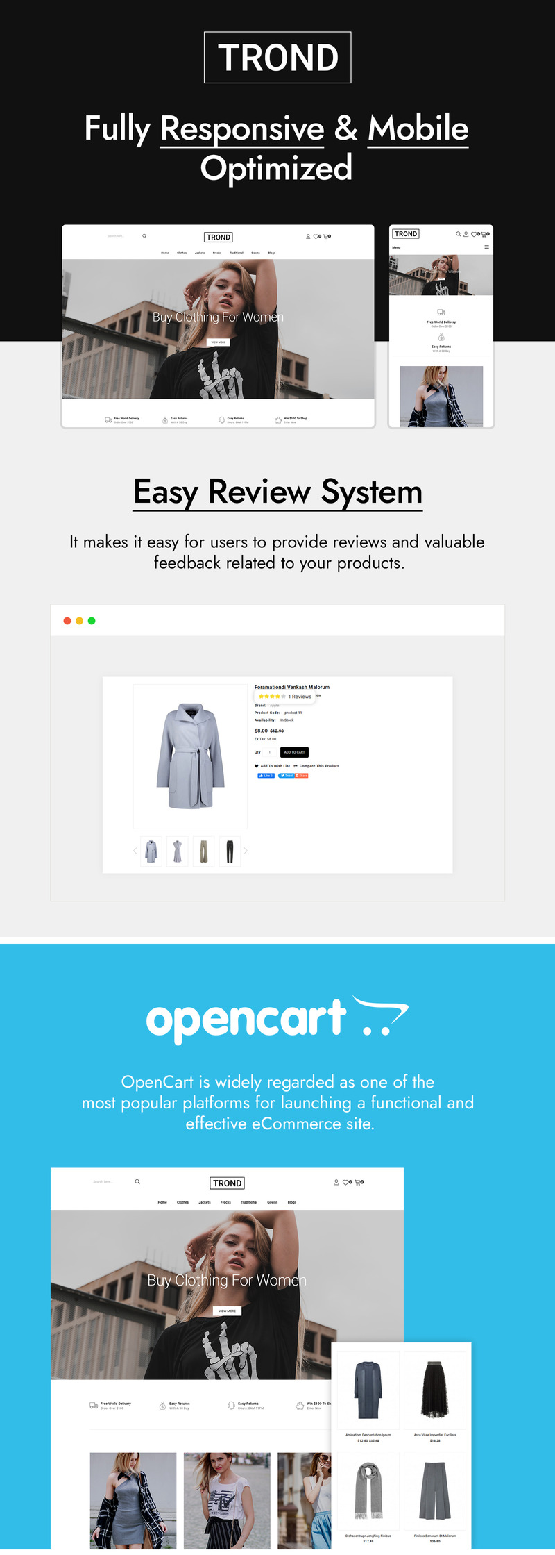 Trond - Tema Fashion OpenCart 3 #194739 - TemplateMonster