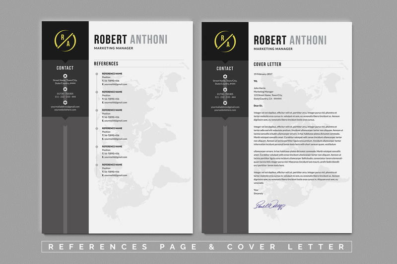 Professional Resume Template - Four Page CV - TemplateMonster