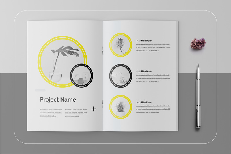A4 Portfolio Design Template #401974 - TemplateMonster