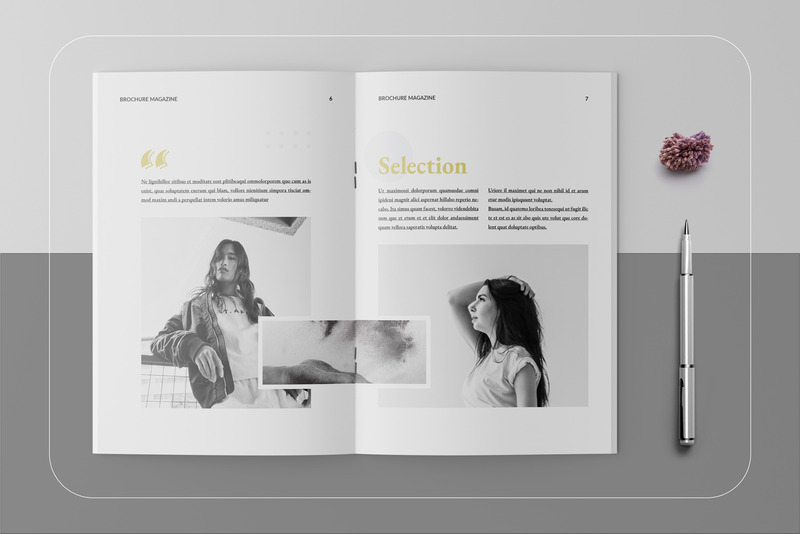 InDesign Fashion Magazine Template #401975 - TemplateMonster